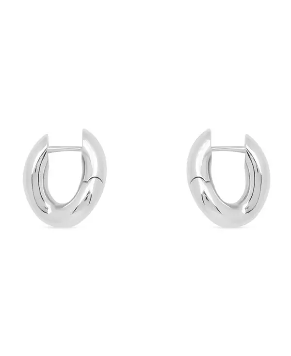 Balenciaga Loop Xxs Earrings - Silver