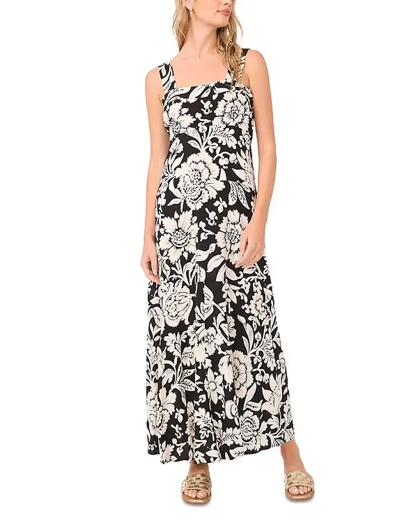 Vince Camuto Floral Maxi Dress - Rich Black