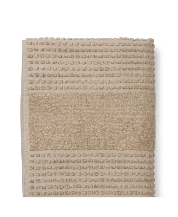 JUNA Check Bath Towel - Sand