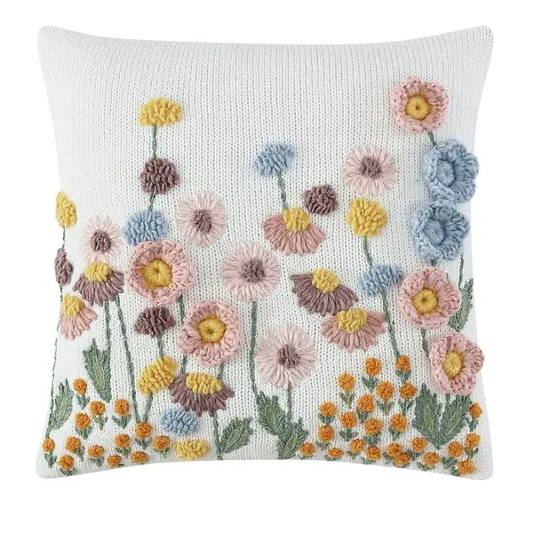 PERI HOME 3d Petals Decorative Pillow, 18 X 18 - Multi