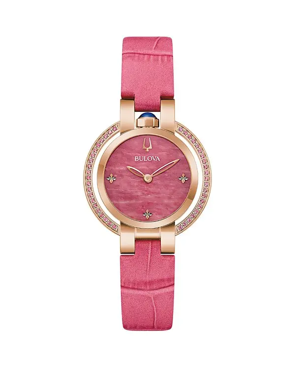 Bulova Classic Rubiyat 31mm Watch - Pink/pink
