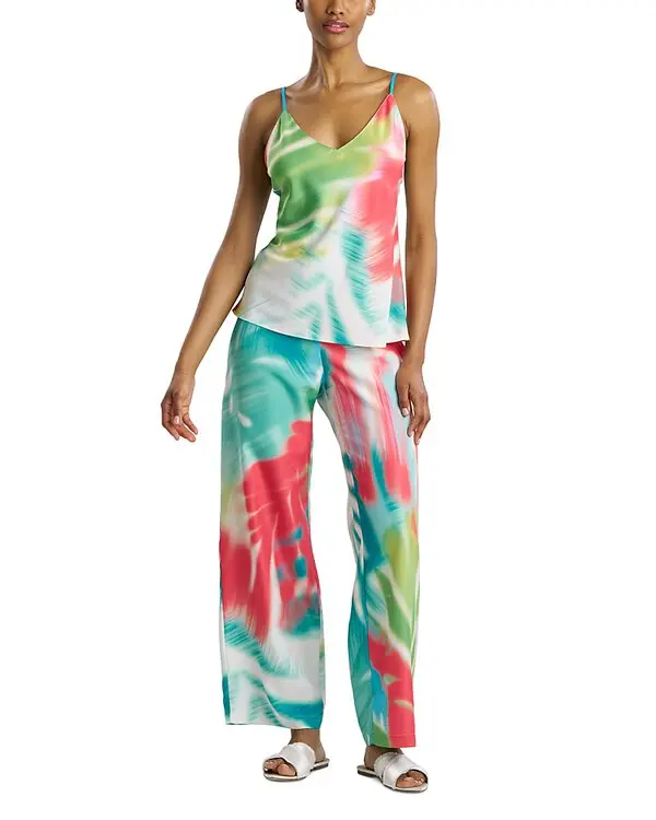 Natori Printed Cami Long Pajama Set - Multi