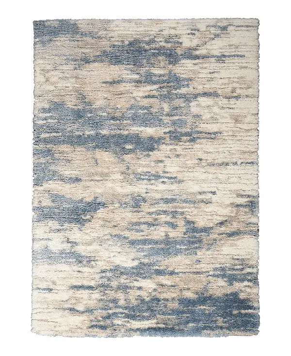 NOURISON HOME Dreamy Shag Drs10 Area Rug, 5'3 X 7'3 - Light/blue