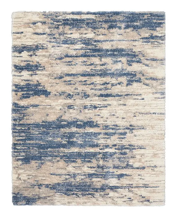 NOURISON HOME Dreamy Shag Drs10 Area Rug, 7'10 X 9'10 - Light/blue