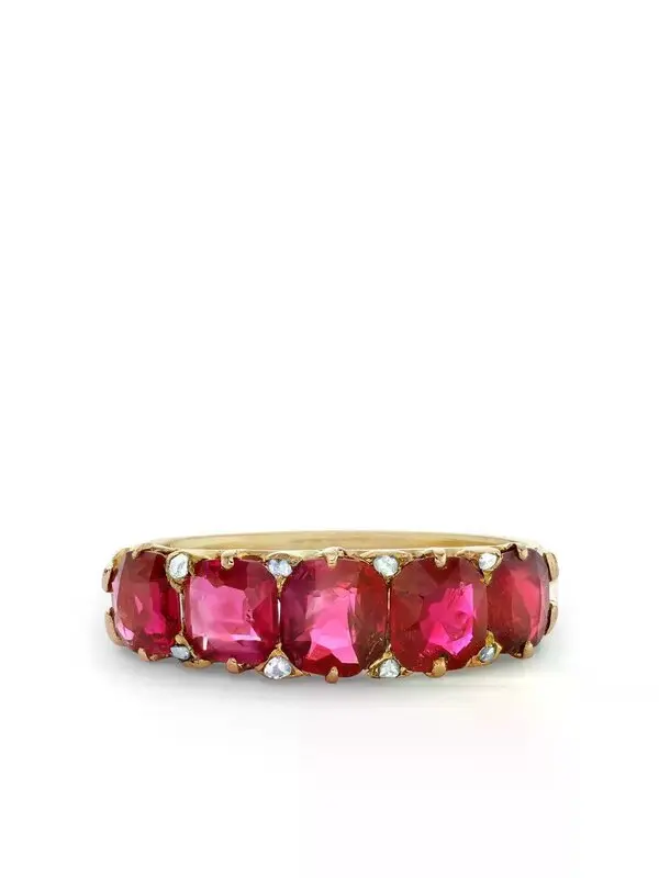 PRAGNELL 18kt Victorian Five Stone Ring - Gold