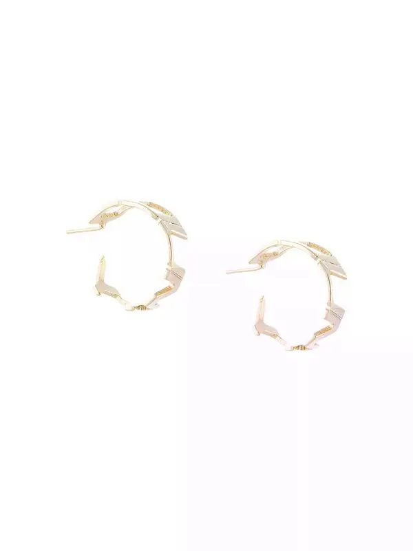 COUNTY OF MILAN Marcelo Burlon County Logo Earrings - Gold