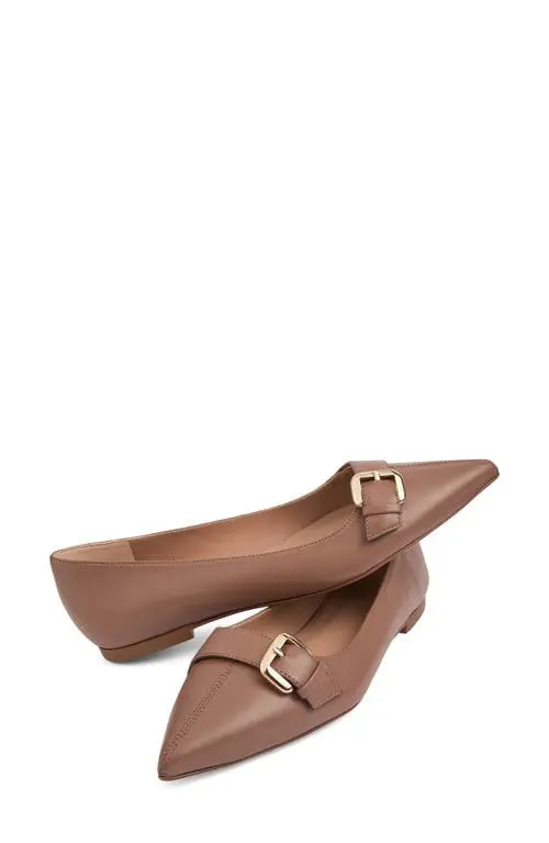 LK BENNETT Tory Oloid Pointed Toe Flat - Taupe
