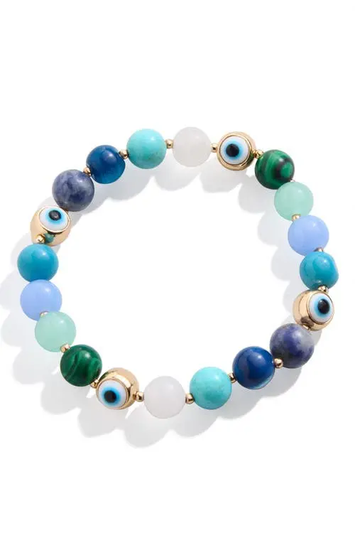 Baublebar Evil Eye Beaded Stretch Bracelet - Cool Multi