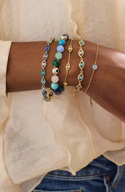 Baublebar Evil Eye Beaded Stretch Bracelet