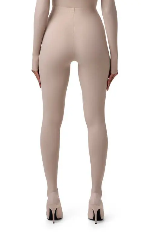 Naked Wardrobe Closed Toe Leggings - Taupe
