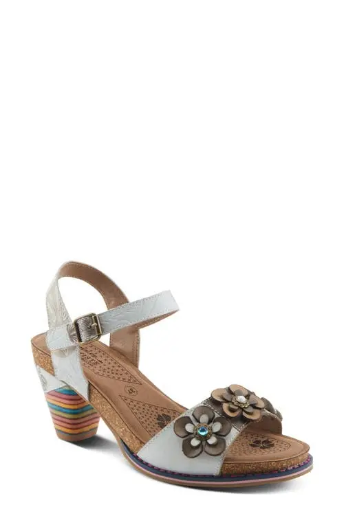 SPRING STEP SHOES Bluesky Sandal - White Multi