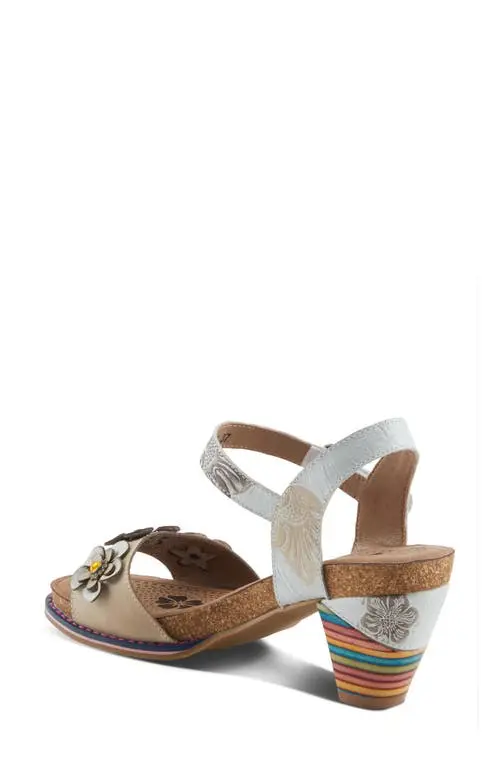 SPRING STEP SHOES Bluesky Sandal - White Multi