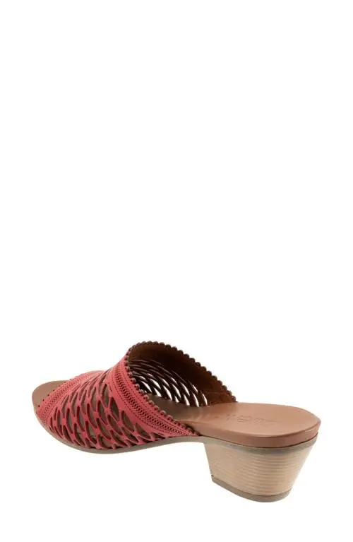 BUENO Lillian Block Heel Sandal - Red