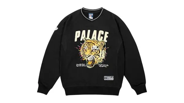 PALACE Tora Tora Crewneck - Black