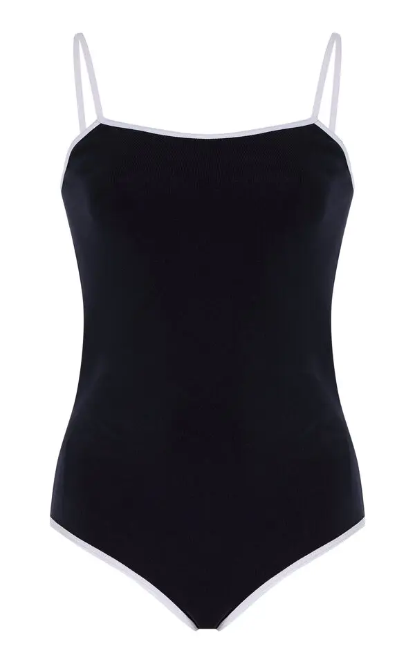 Miu Miu Open Back Knit Bodysuit - Navy