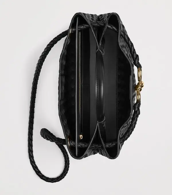 Bottega Veneta Leather Andiamo Top-handle Bag - Grey