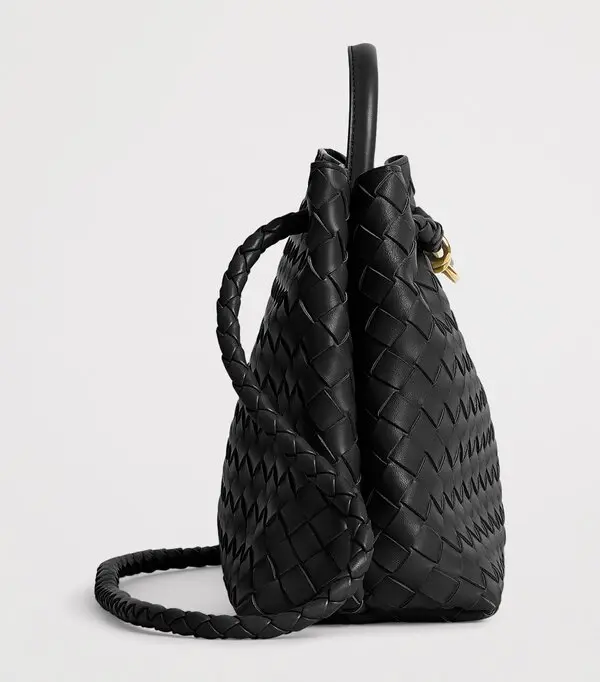 Bottega Veneta Leather Andiamo Top-handle Bag - Grey