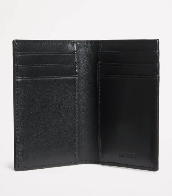 Sandro Faux Leather Bifold Card Holder - Black