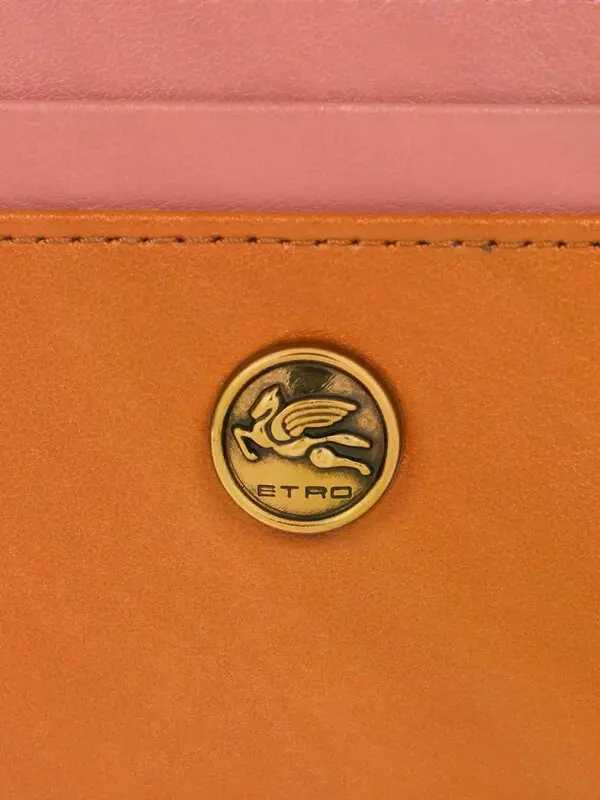 Etro Two-tone Cardholder - Orange