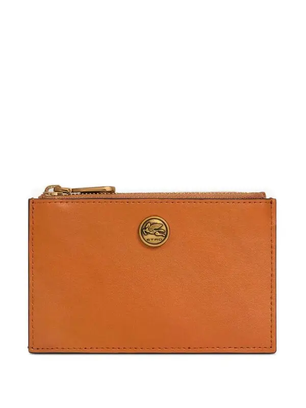 Etro Pegaso-appliqué Wallet - Orange
