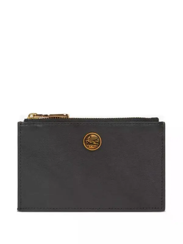 Etro Pegaso-appliqué Wallet - Black