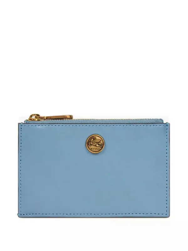 Etro Pegaso-appliqué Wallet - Blue