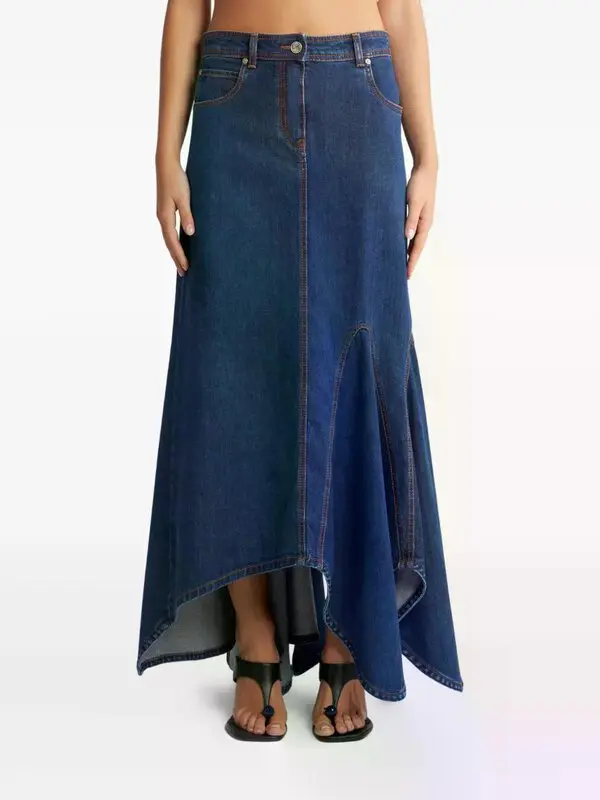 Etro Denim Asymmetrical Skirt