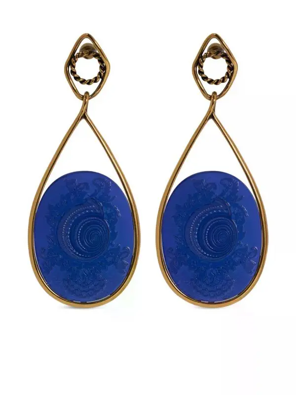 Etro Cameo-shell Earrings - Gold