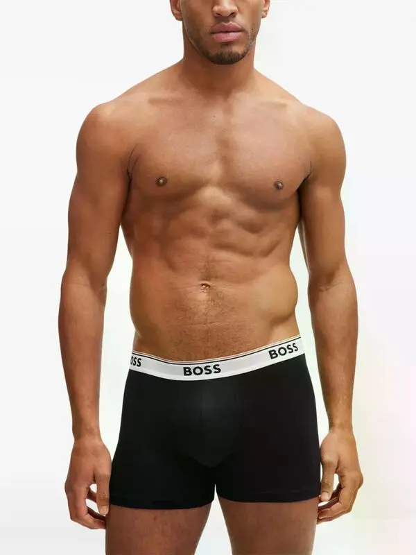 BOSS Three-pack Of Boxer Briefs In Stretch Cotton