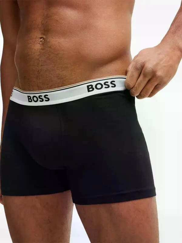 BOSS Three-pack Of Boxer Briefs In Stretch Cotton