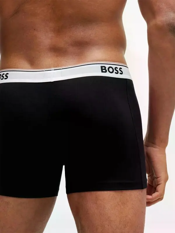 BOSS Three-pack Of Boxer Briefs In Stretch Cotton