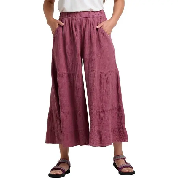 TOAD & CO Tate Double Weave Palazzo Pant - Wild Ginger