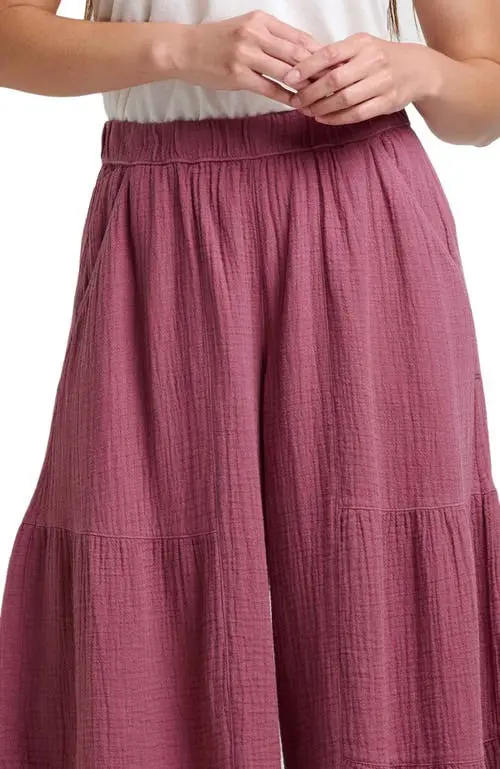 TOAD & CO Tate Double Weave Palazzo Pants - Wild Ginger