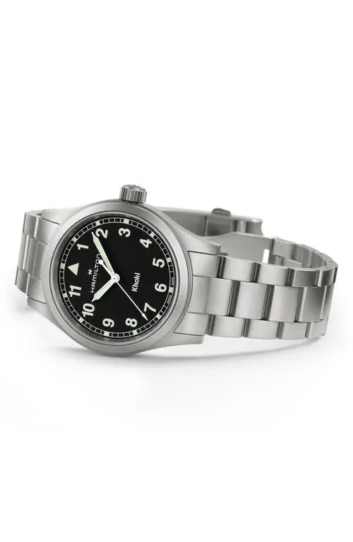 Hamilton Khaki Field Bracelet Watch - Black