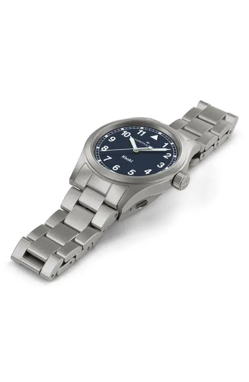 Hamilton Khaki Field Bracelet Watch - Blue