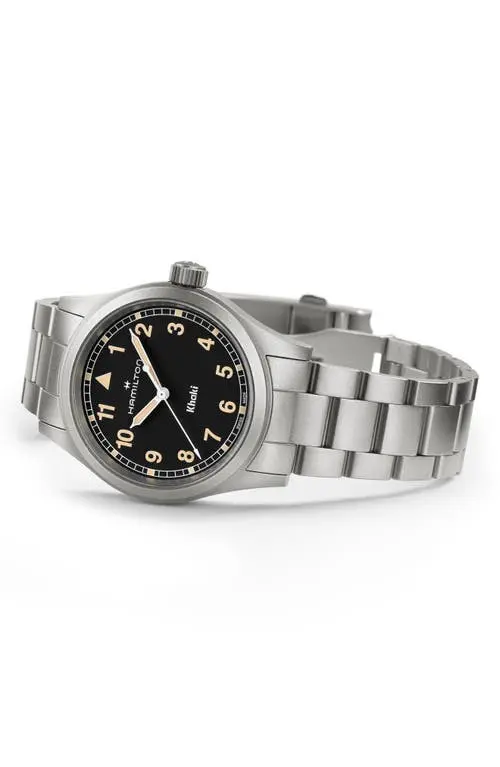 Hamilton Khaki Field Bracelet Watch - Black