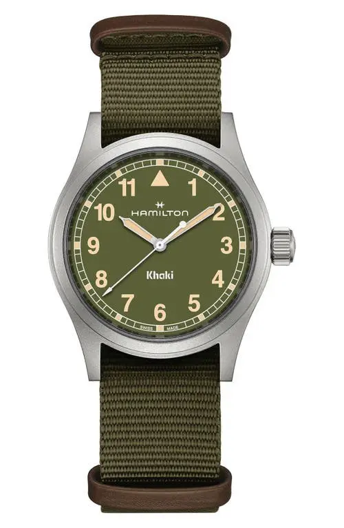 Hamilton Khaki Field Strap Watch - Green