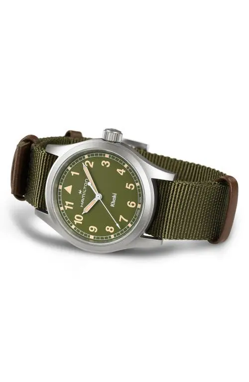 Hamilton Khaki Field Strap Watch - Green