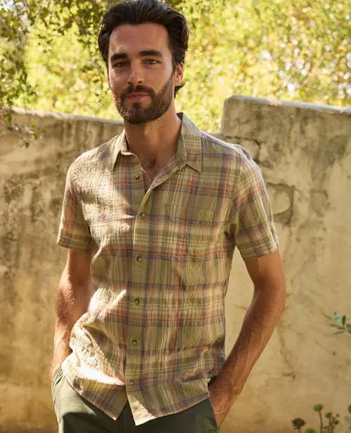 TOAD & CO Fletcher Short Sleeve Shirt - Elderflower Pattern