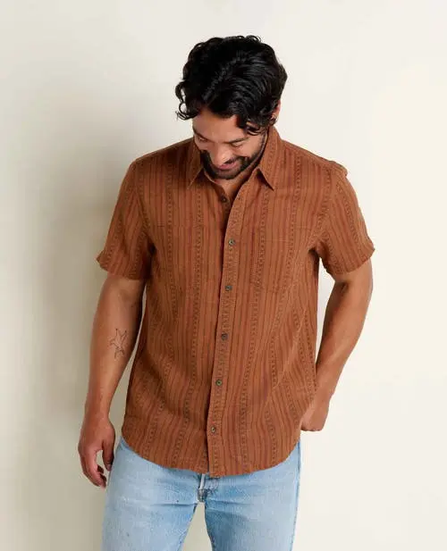 TOAD & CO Salton Shirt - Dark Roast Print