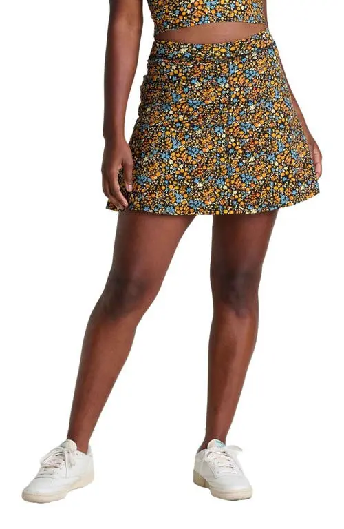 TOAD & CO Seleena Skort - Black Ditsy Print