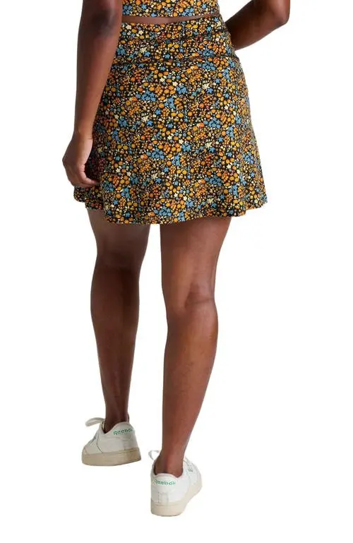 TOAD & CO Seleena Skort - Black Ditsy Print