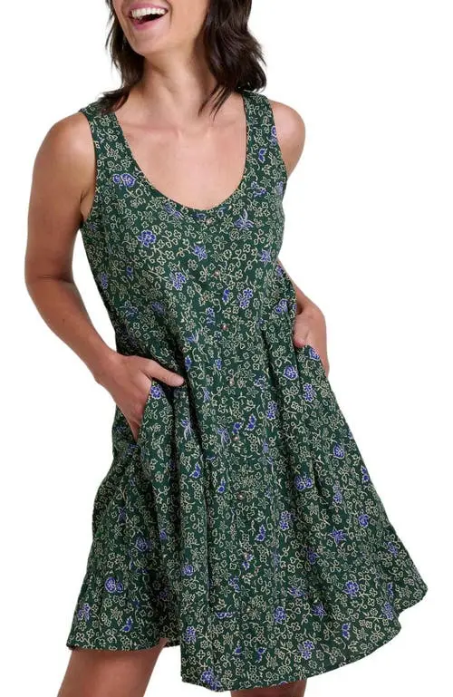 TOAD & CO Manzana Tiered Sleeveless Dress - Pasture Floral Print