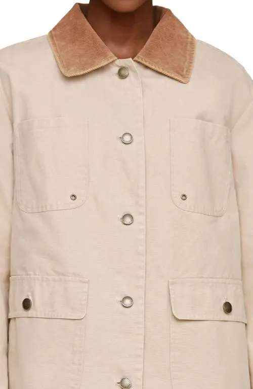 Avec Les Filles Contrast Collar Barn Jacket