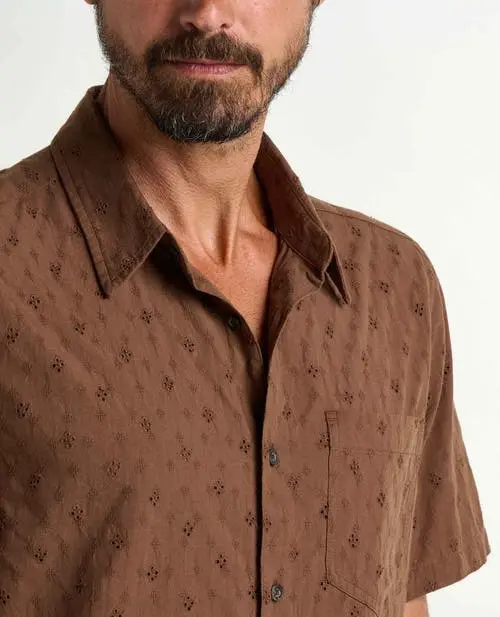 TOAD & CO Airscape Short Sleeve Shirt Embroidered - Earth
