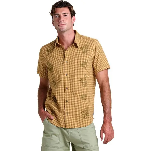 TOAD & CO Airscape Embroidered Shirt - Kelp Embroidery