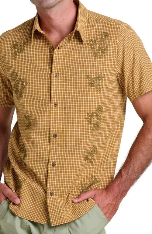 TOAD & CO Airscape Embroidered Shirt - Kelp Embroidery