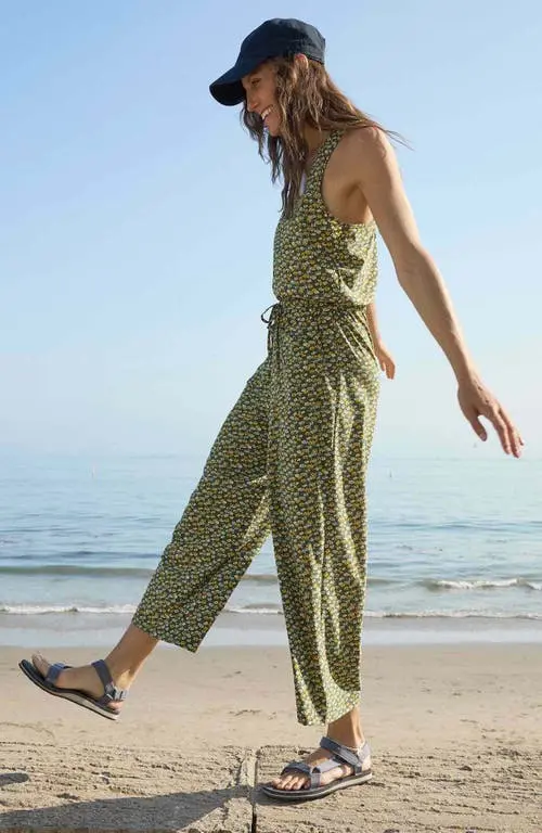 TOAD & CO Sunkissed Livvy Sleeveless Jumpsuit - Treetop Grass Print