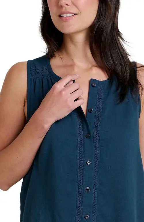 TOAD & CO Manzana Button Front Tank - Midnight