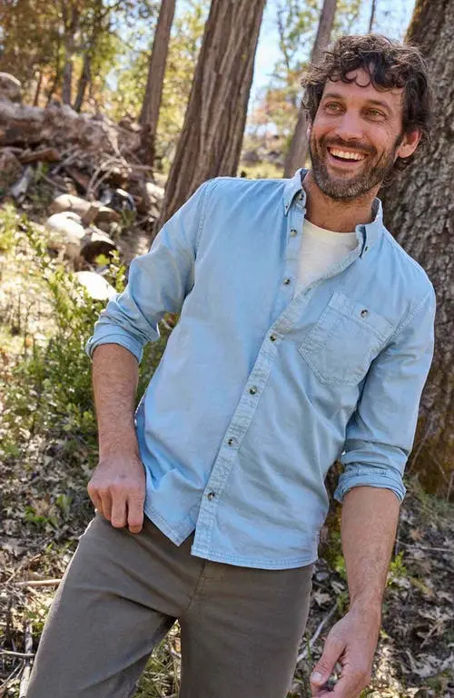 TOAD & CO Arroyo Twill Long Sleeve Shirt - Skyway